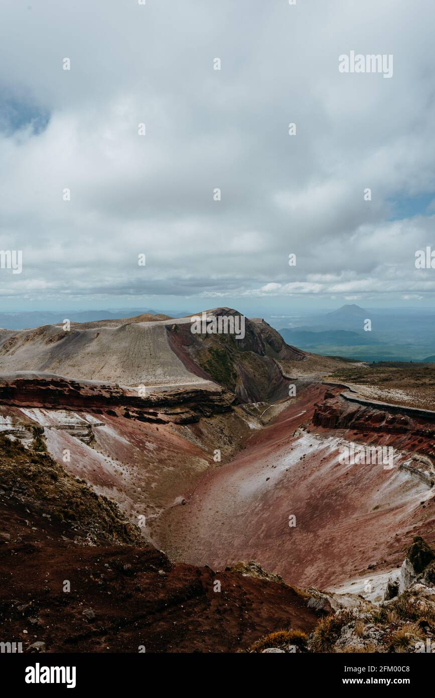 Climbing Mt Tarawera Stock Photo - Alamy