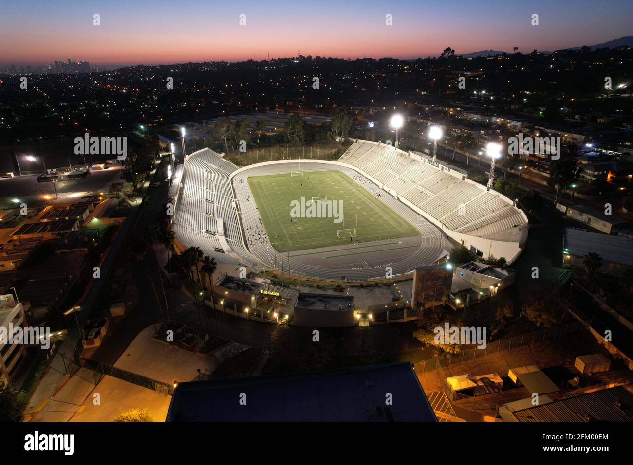 An aerial view of Weingart Stadium (formerly ELAC Stadium) on the ...