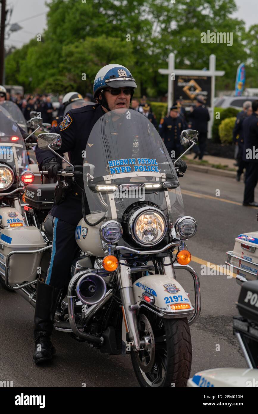 New York, USA. 04th May, 2021. Funeral service for NYC Police Officer ...