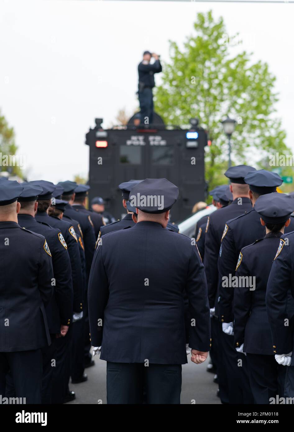 New York, USA. 04th May, 2021. Funeral service for NYC Police Officer ...