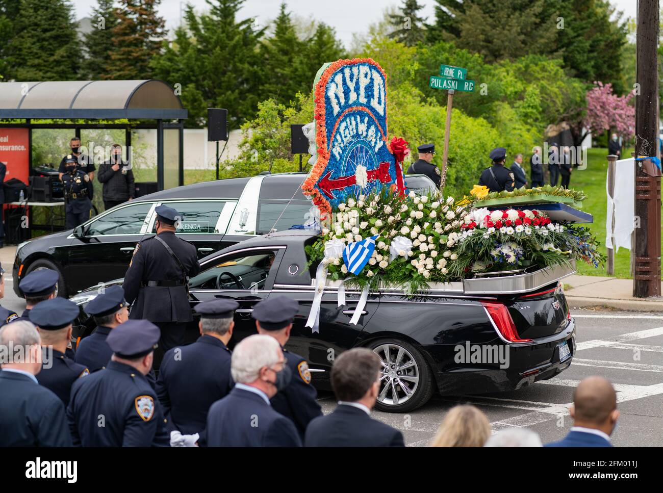 New York, USA. 04th May, 2021. Funeral service for NYC Police Officer ...