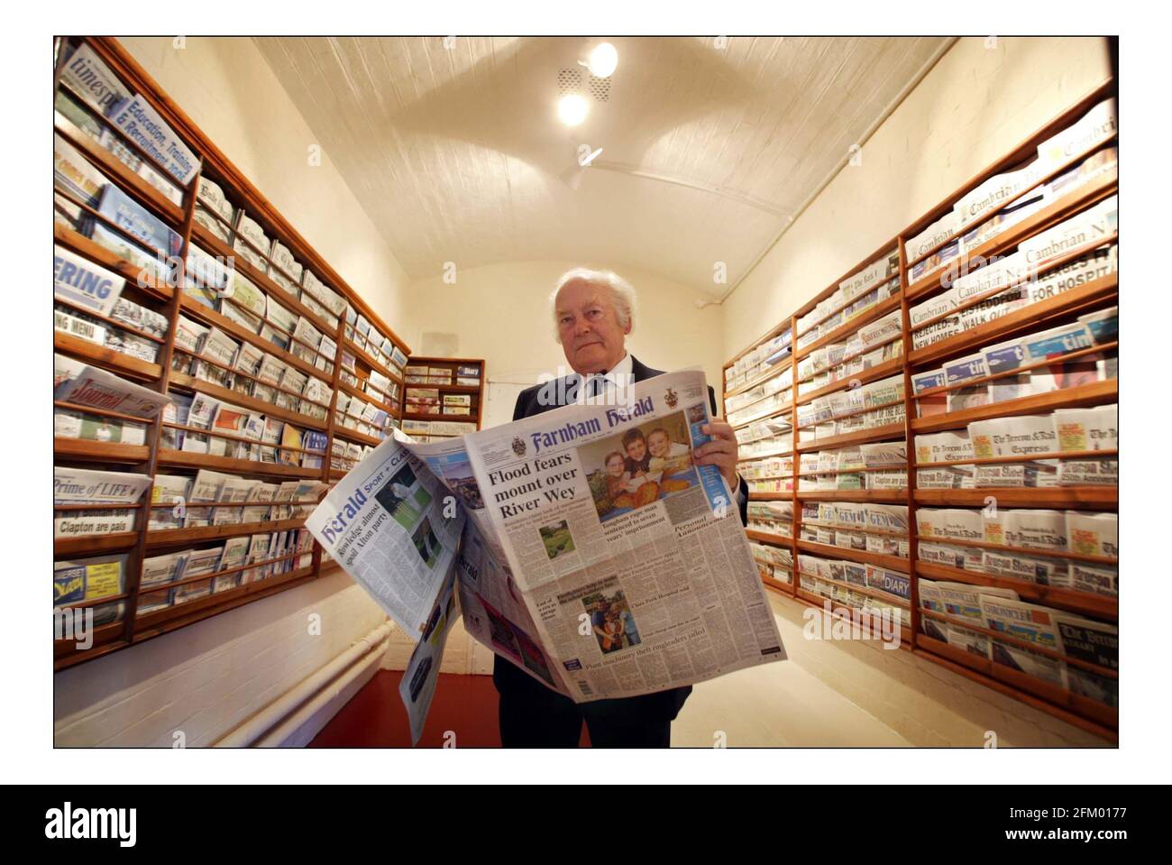 Sir Ray Tindle owner of the Tindle Newspaper Group at the group ...