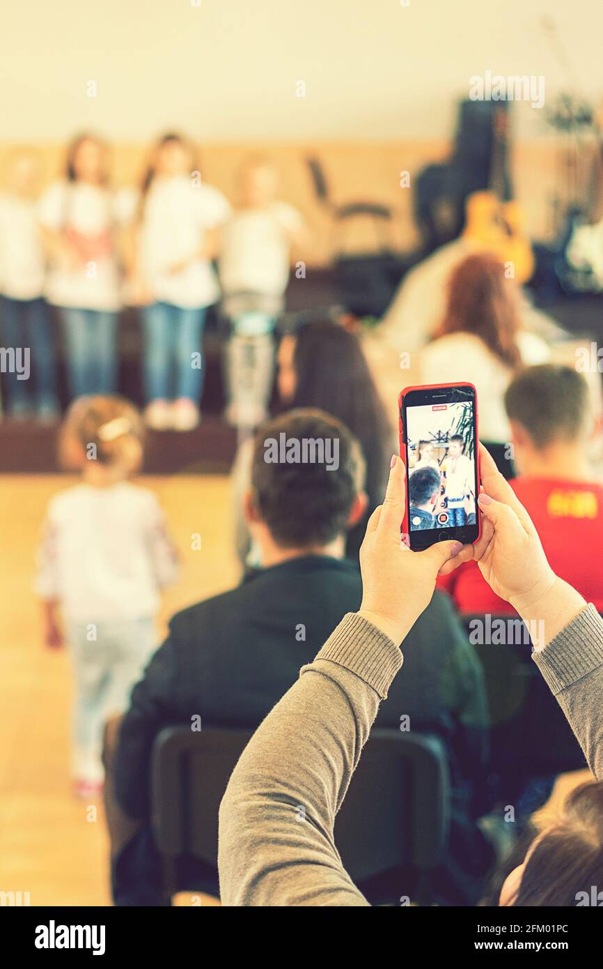 Child watching dance on stage hi-res stock photography and images - Alamy