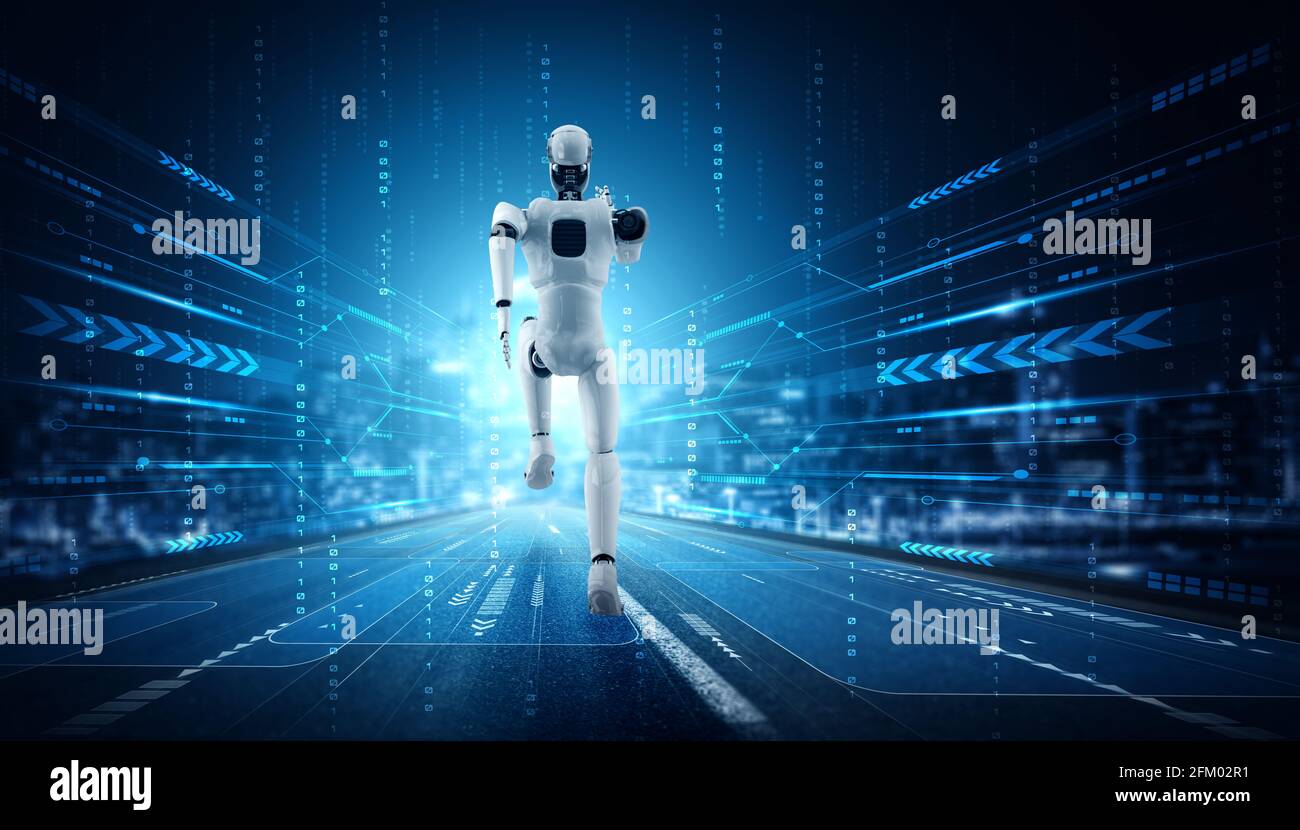 Ai technology runner hi-res stock photography and images - Alamy