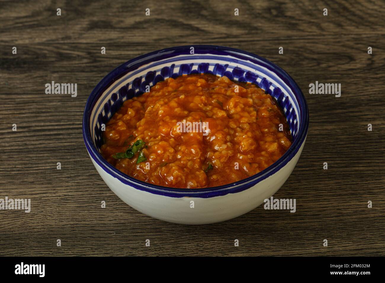 Traditional Georgian Kharcho soup with meat and spices Stock Photo - Alamy