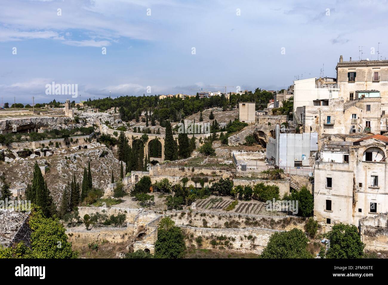 The historic center of a Gravina in Puglia. A charming town in southern ...