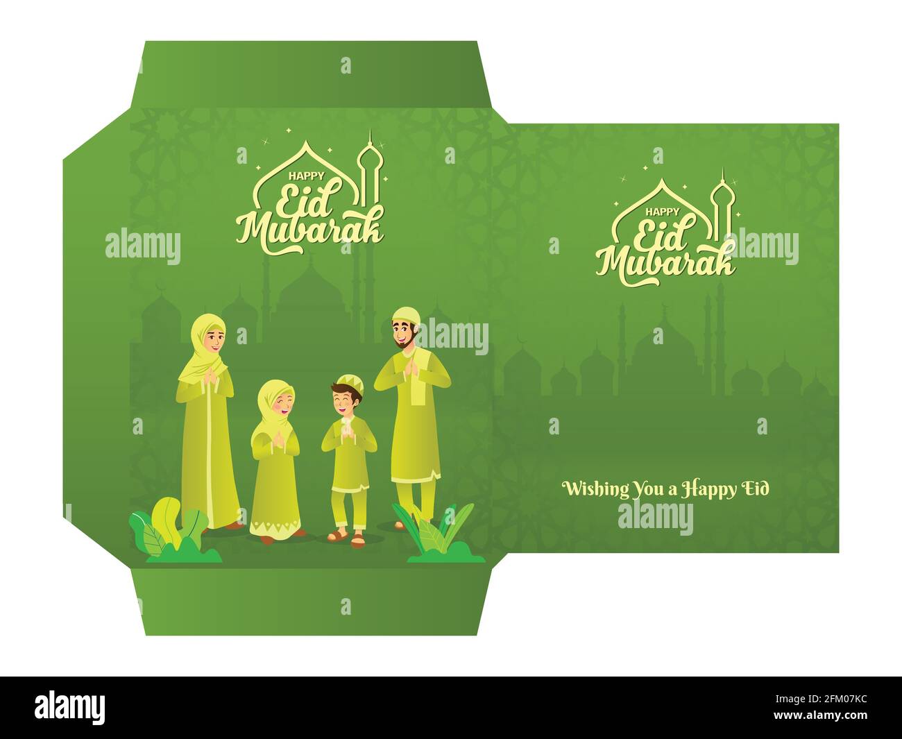 Eid al fitr money envelope for eid mubarak or eid al fitr celebration ...