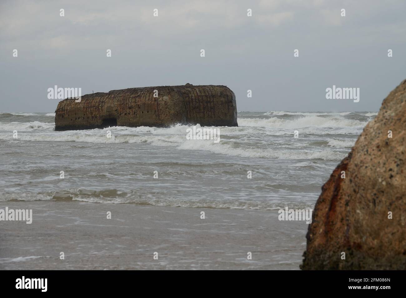 North Sea bunkers from the Third Empire Stock Photo - Alamy
