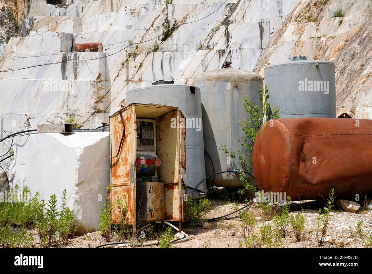 Open pit marble quarry in hi-res stock photography and images - Alamy