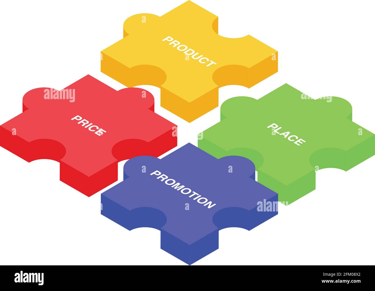Marketing mix icon. Isometric of Marketing mix vector icon for web ...