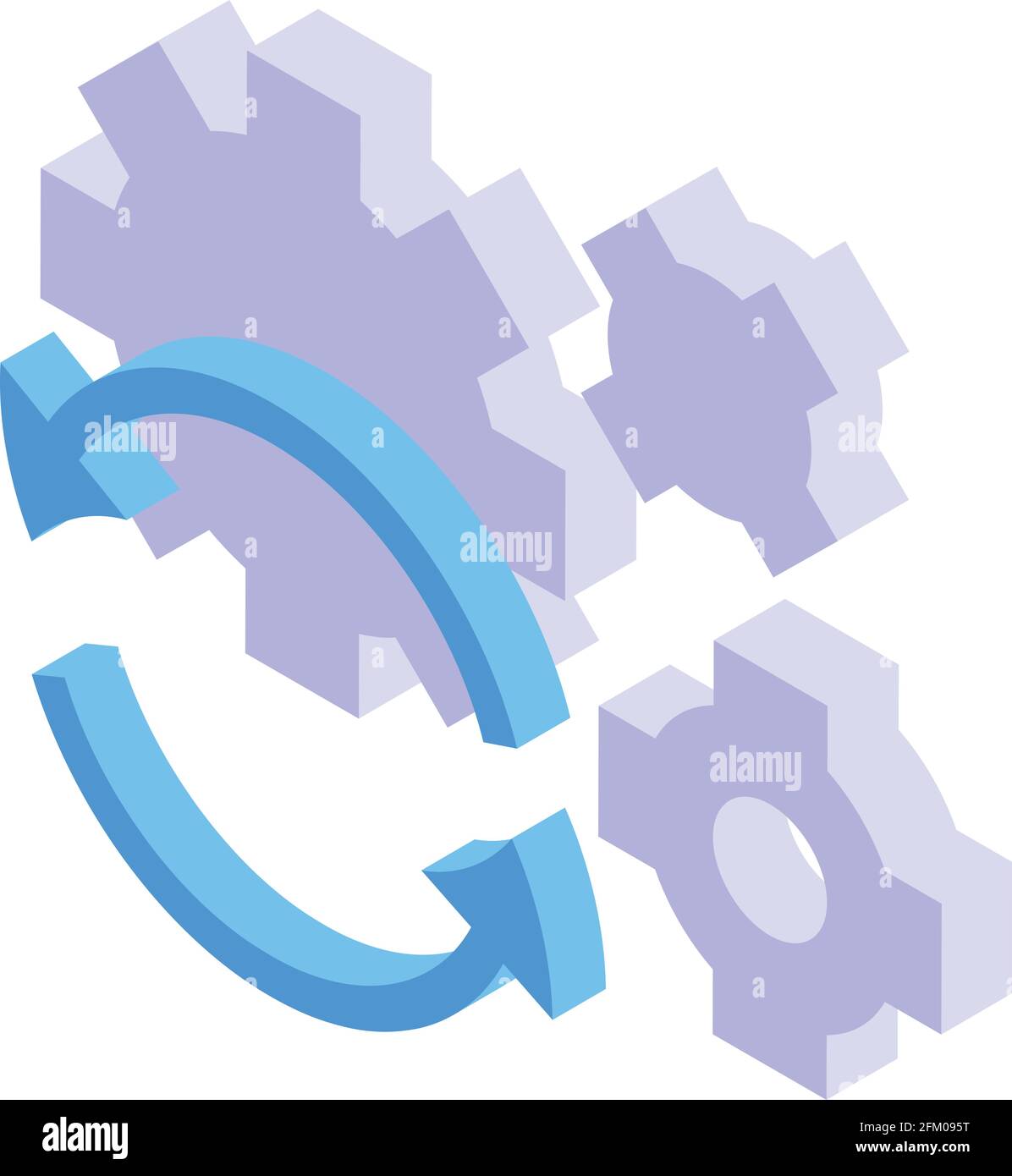 Marketing process icon. Isometric of Marketing process vector icon for ...