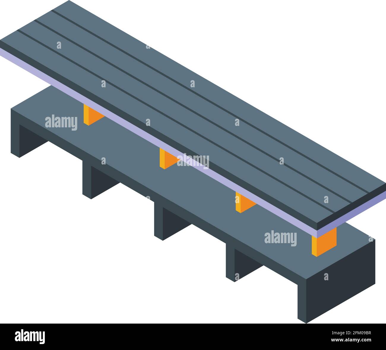 City train stop icon. Isometric of City train stop vector icon for web ...