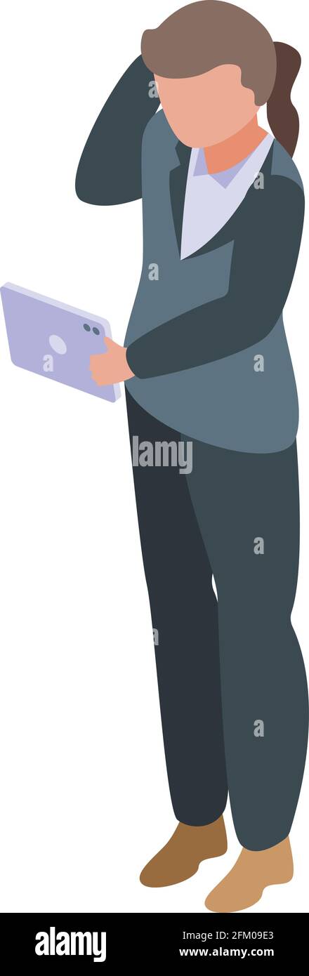 Personal assistant icon. Isometric of Personal assistant vector icon ...