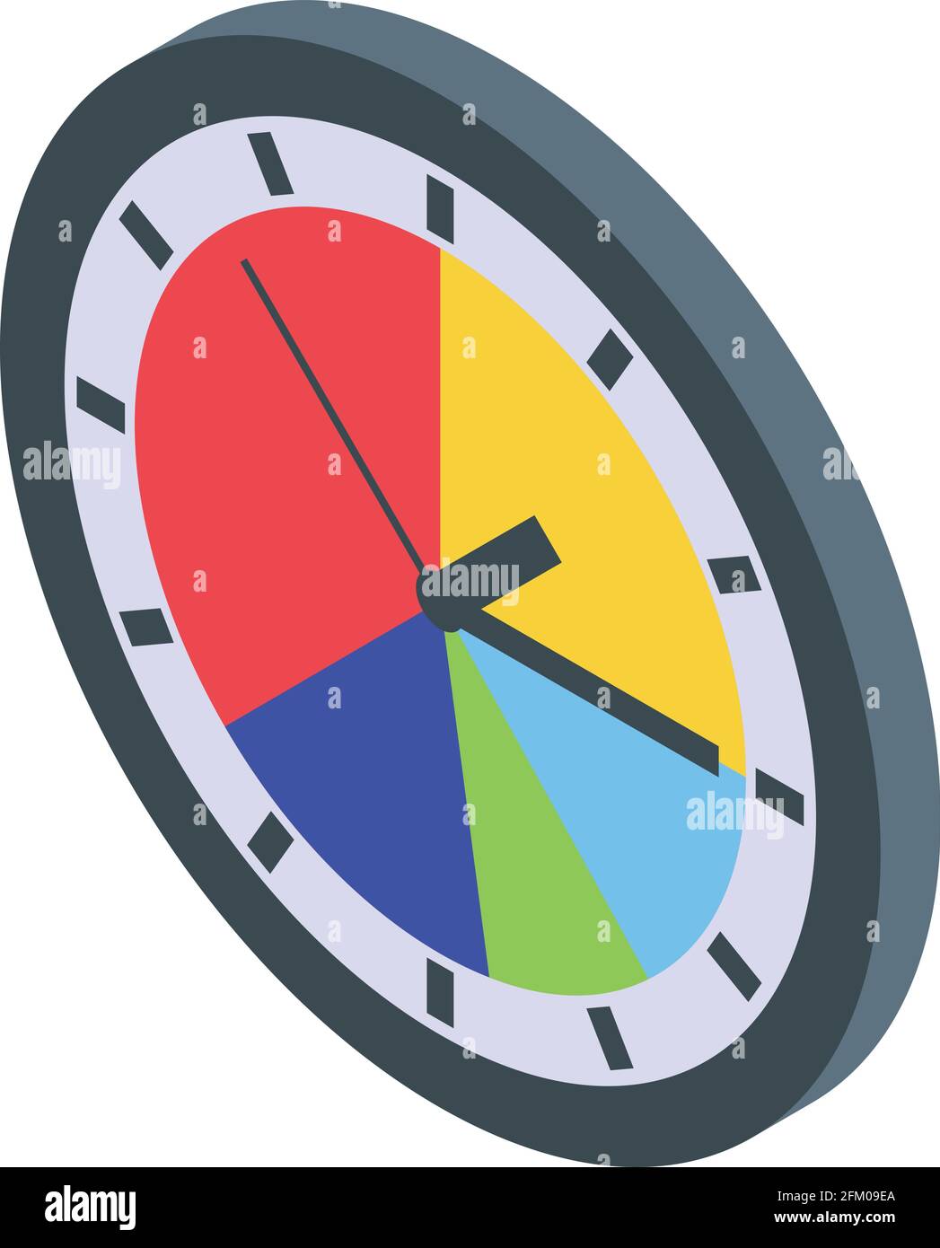 Time division icon. Isometric of Time division vector icon for web ...