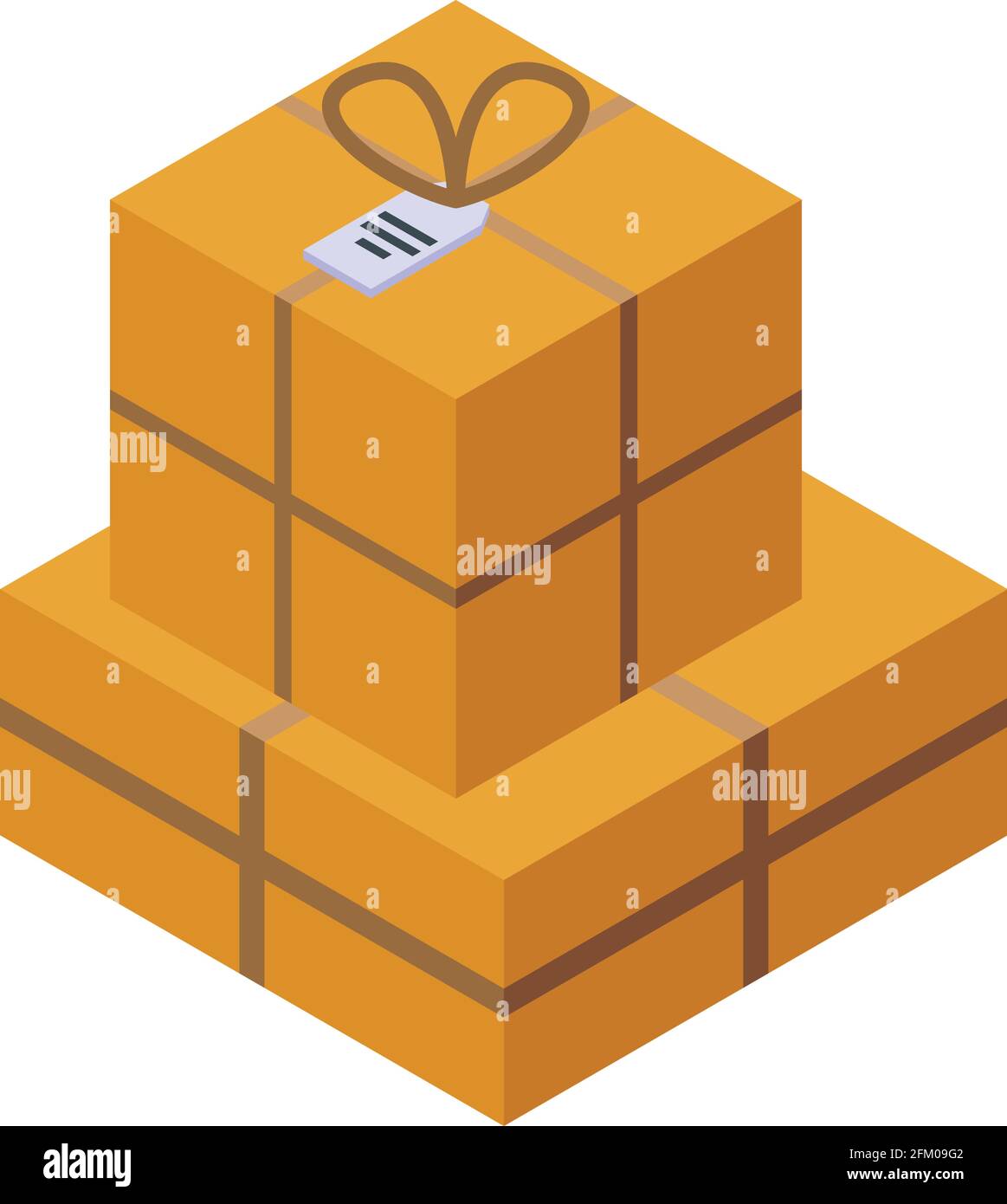 Delivery assistant icon. Isometric of Delivery assistant vector icon ...
