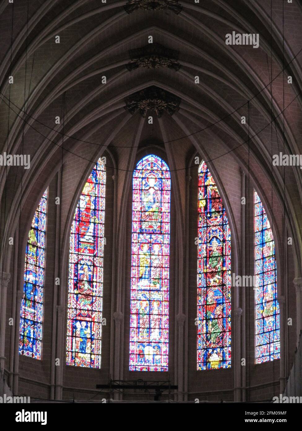 Stained glass windows chartres hi-res stock photography and images - Alamy