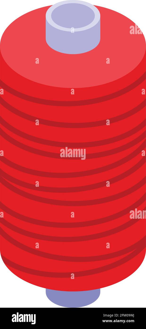 Sewing thread icon. Isometric of Sewing thread vector icon for web ...