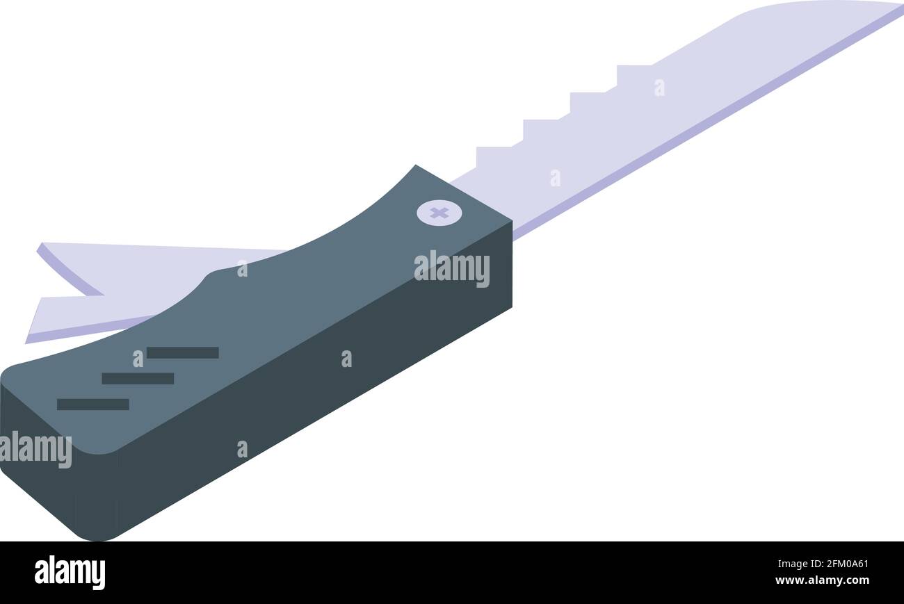 Multitool knife icon. Isometric of Multitool knife vector icon for web ...