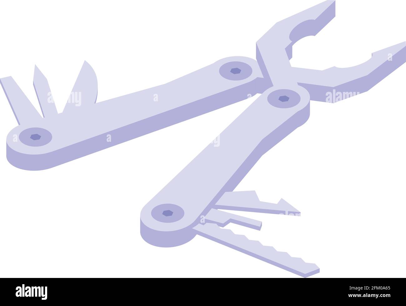 Metal multitool icon. Isometric of Metal multitool vector icon for web ...
