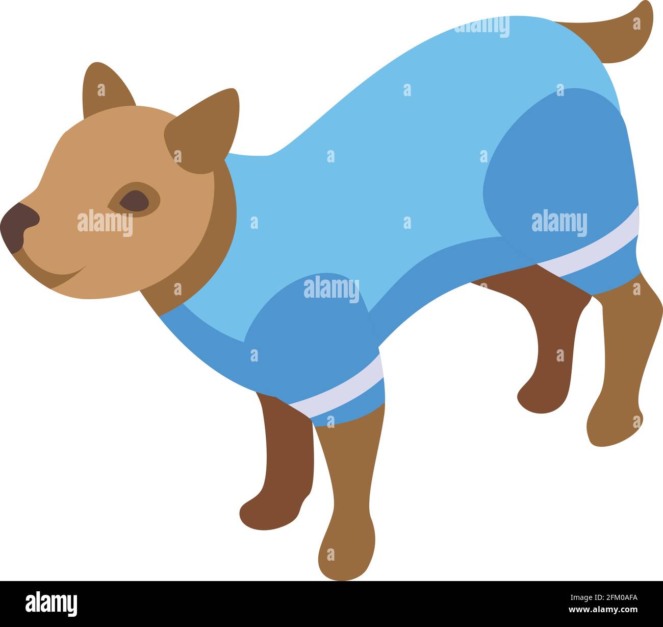 Accessory dog cloth icon. Isometric of Accessory dog cloth vector icon ...