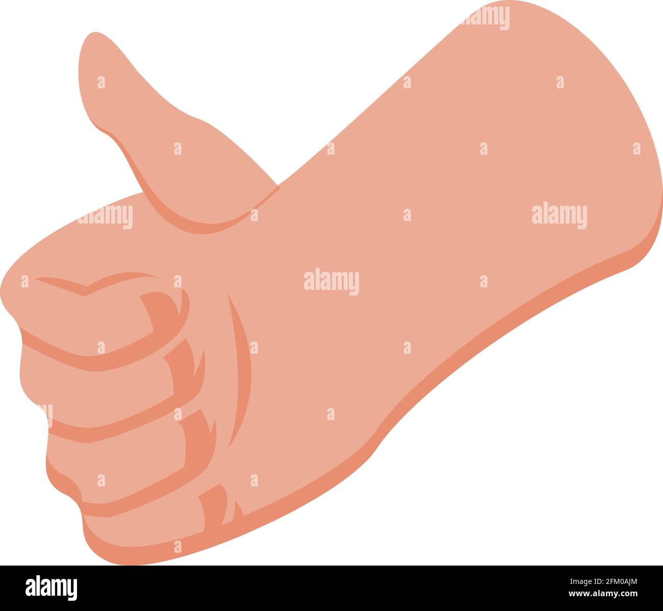 Hand thumb icon. Isometric of Hand thumb vector icon for web design ...