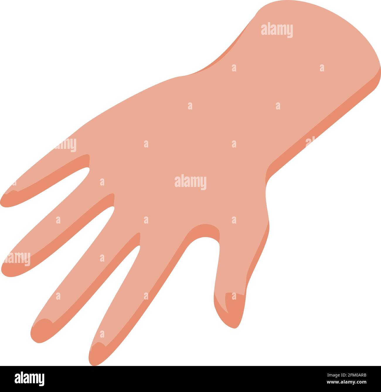 Human hand icon. Isometric of Human hand vector icon for web design ...