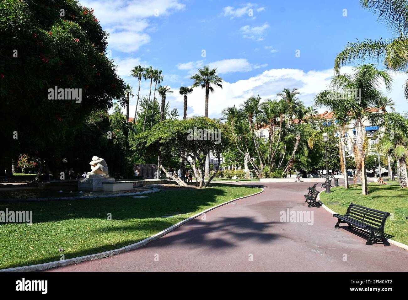 Park in Nice, Provence Côte d'Azur, south of France Stock Photo - Alamy