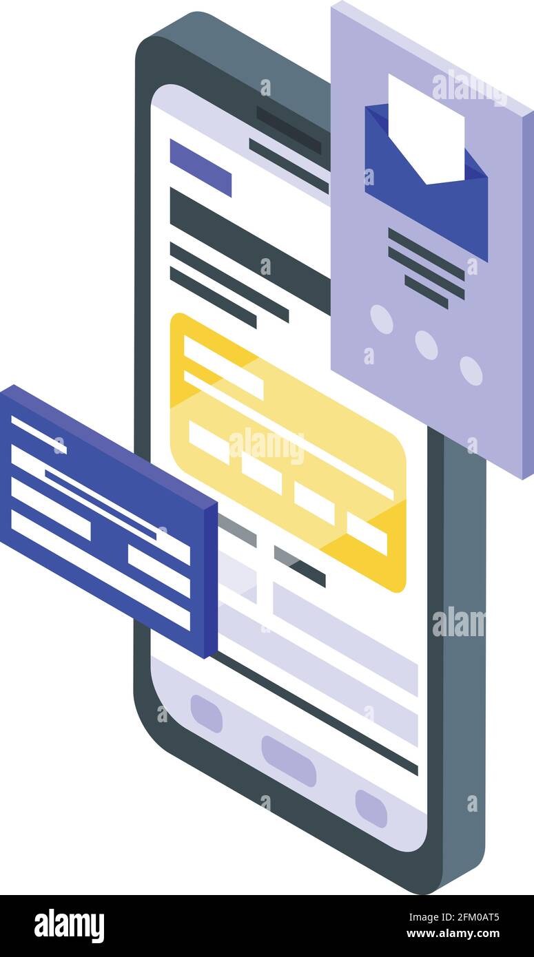 Device interface icon. Isometric of Device interface vector icon for ...