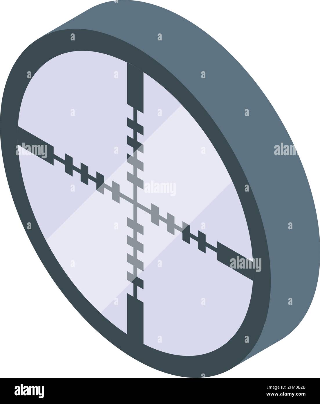 Reticle sight icon. Isometric of Reticle sight vector icon for web ...