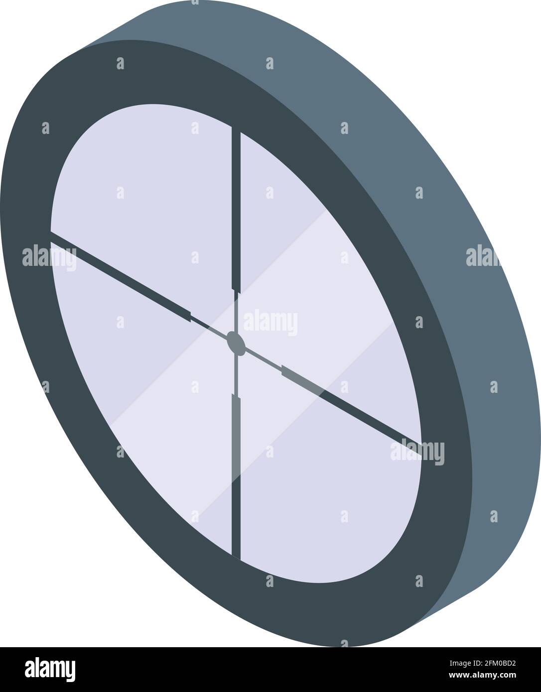 Optical circle sight icon. Isometric of Optical circle sight vector ...