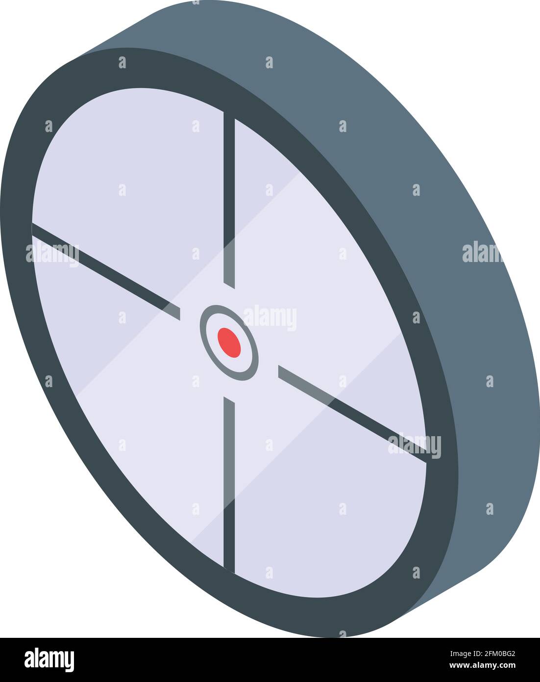 Dot optical sight icon. Isometric of Dot optical sight vector icon for ...
