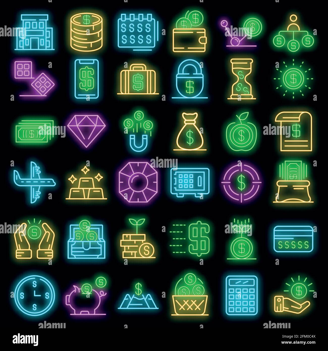 Millionaire icons set. Outline set of millionaire vector icons ...