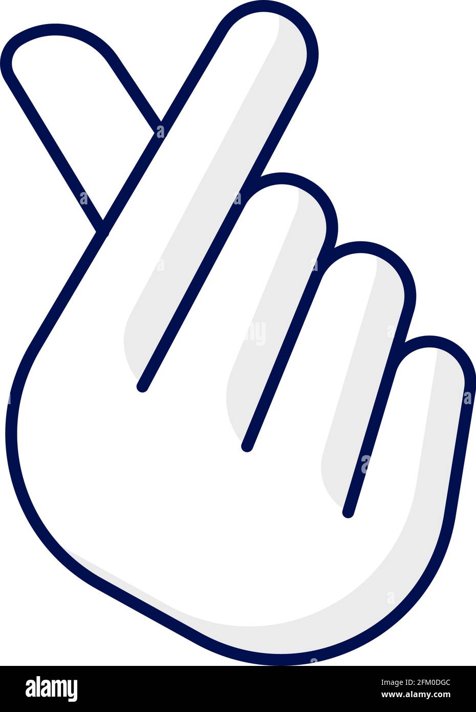 Finger heart RGB color icon Stock Vector Image & Art - Alamy