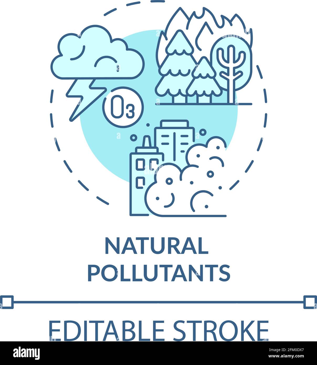 Natural pollutants concept icon Stock Vector Image & Art - Alamy