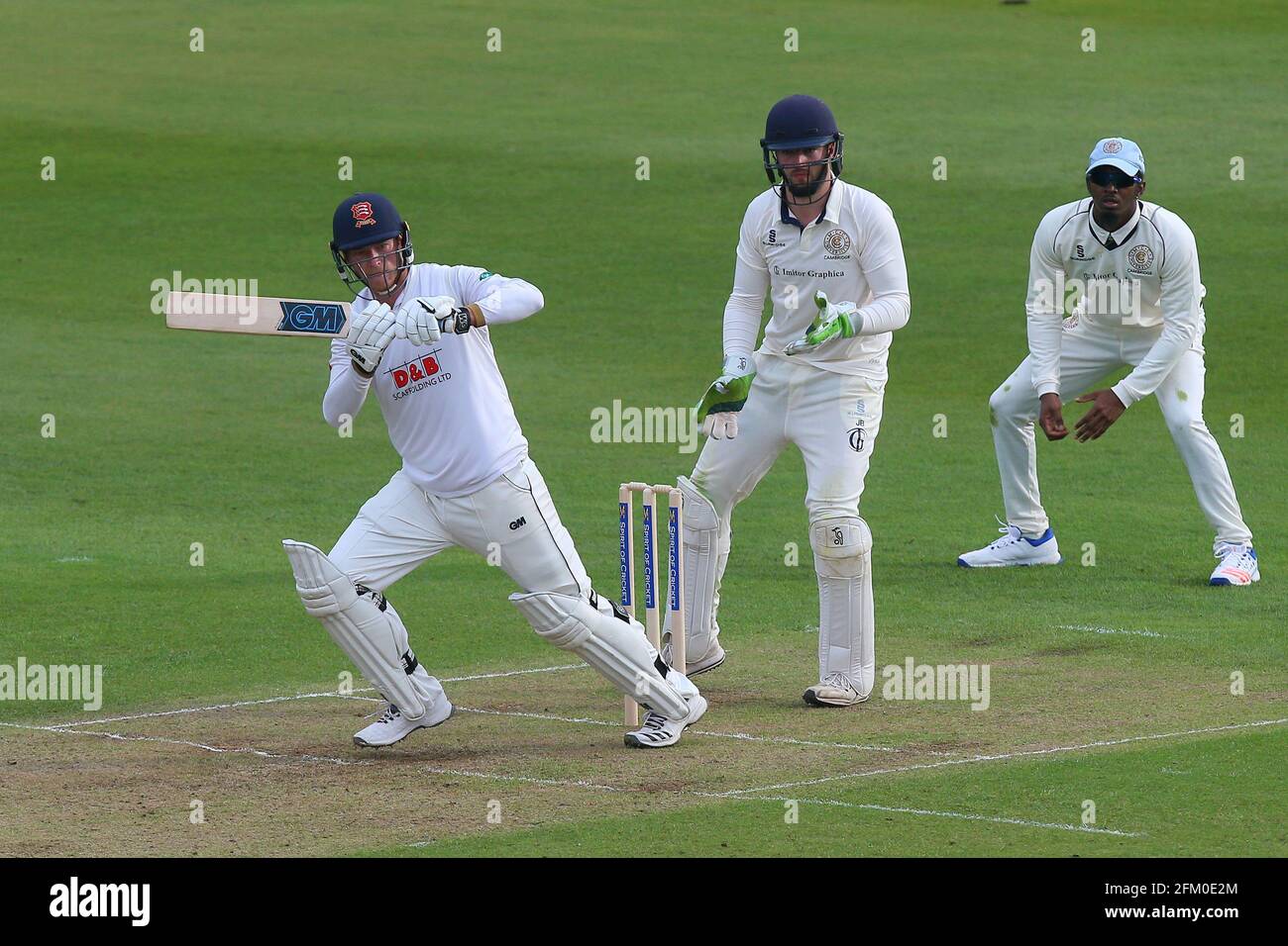 Tom Westley in batting action for Essex during Cambridge MCCU vs Essex ...