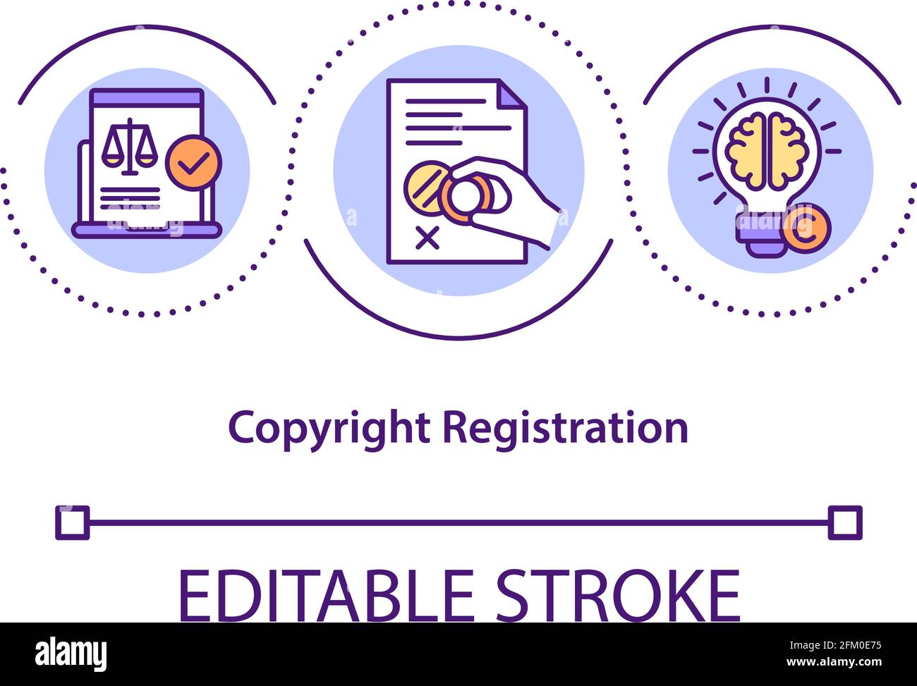 Registration of copyright Stock Vector Images - Alamy