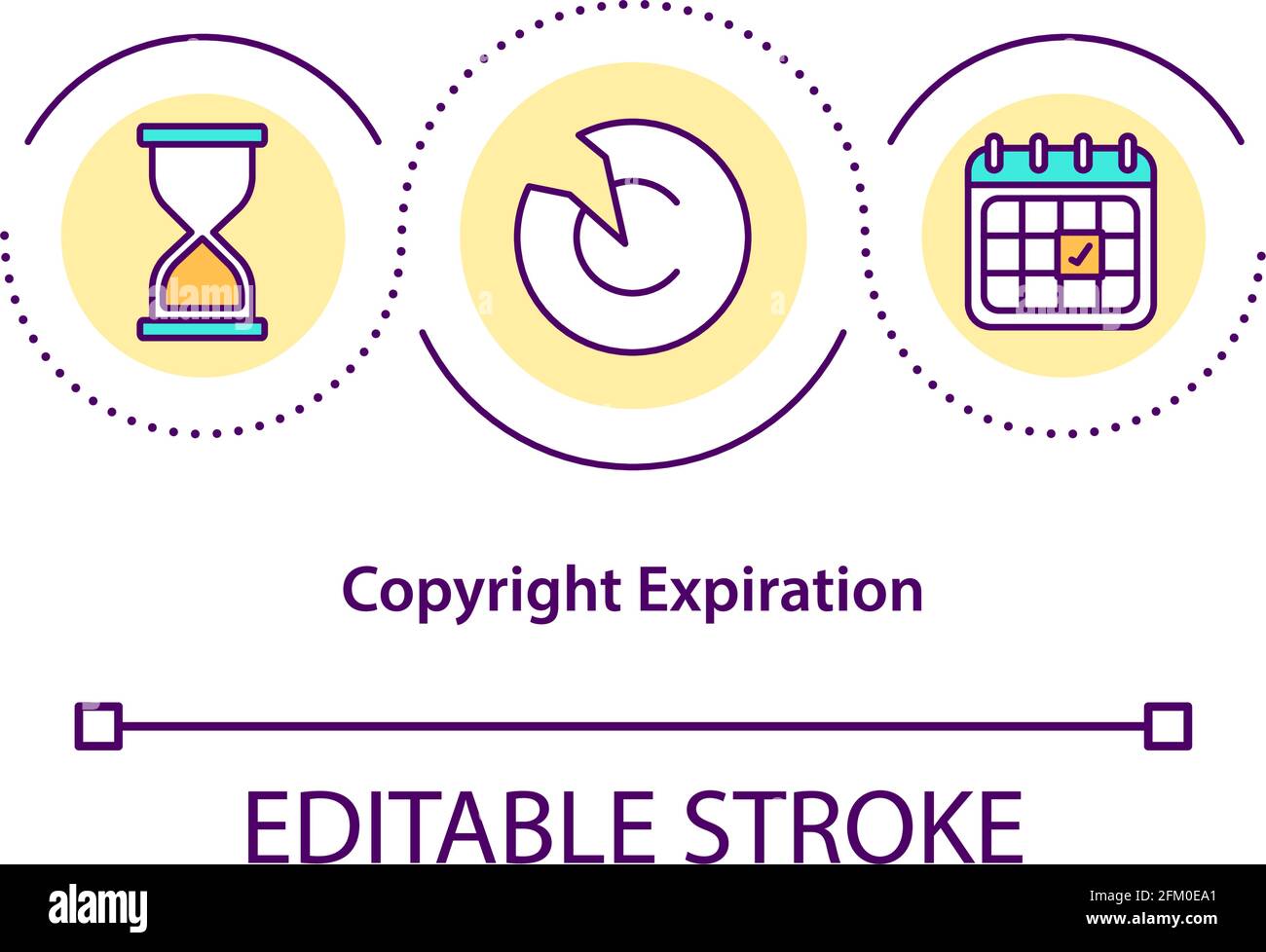 Copyright expiration concept icon Stock Vector Image & Art - Alamy