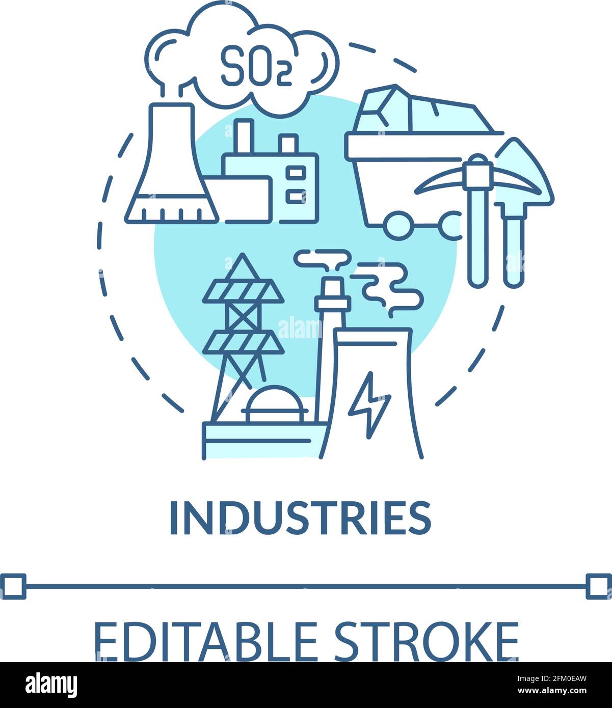 Industries concept icon Stock Vector Image & Art - Alamy