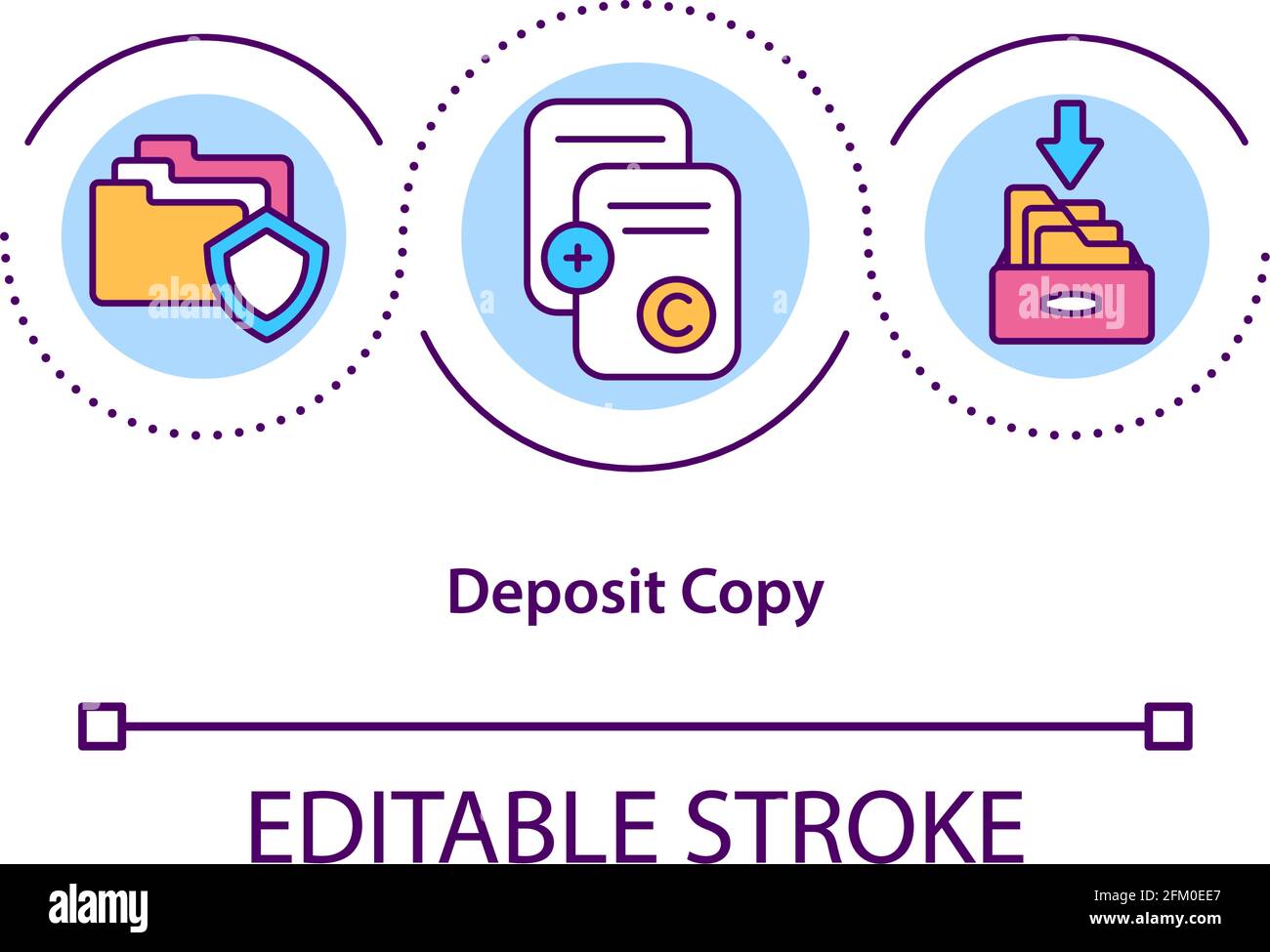 Deposit copy concept icon Stock Vector Image & Art - Alamy