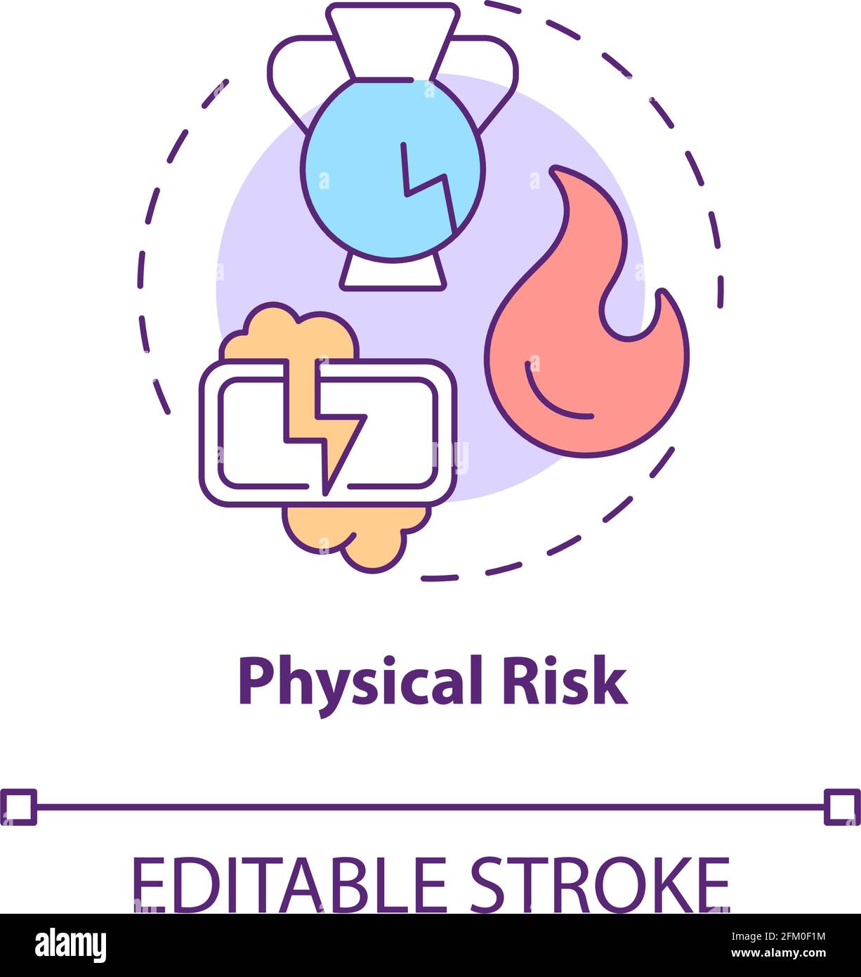 Physical risk concept icon Stock Vector Image & Art - Alamy