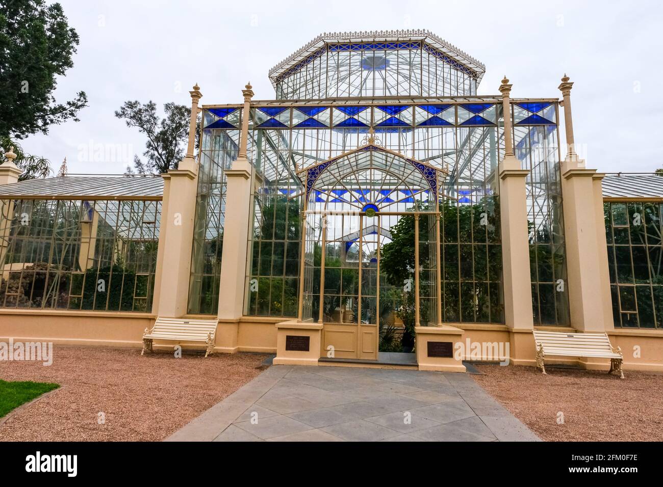 The Palm House in the Botanic Gardens in Adelaide Australia Stock Photo ...