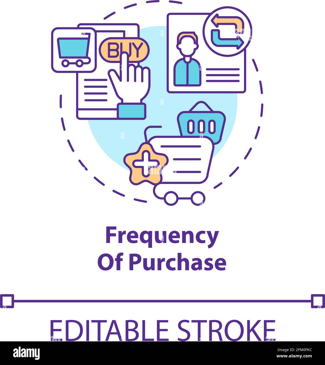 Customer frequency Stock Vector Images - Alamy