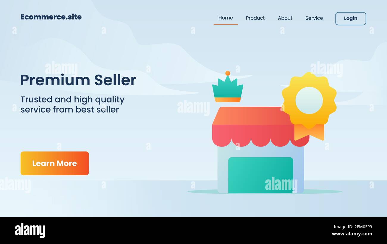 premium seller shopping cart campaign for web website home homepage ...