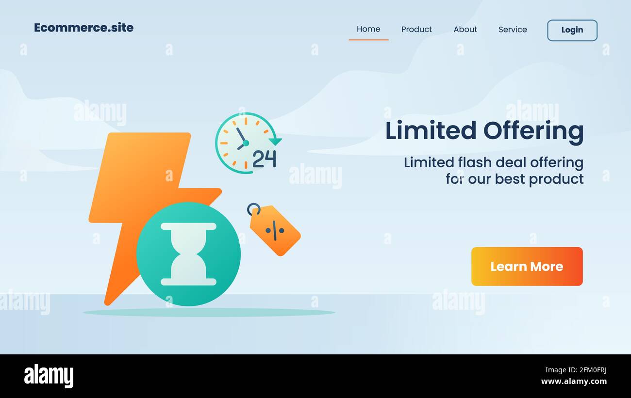 limited offering campaign for web website home homepage landing ...