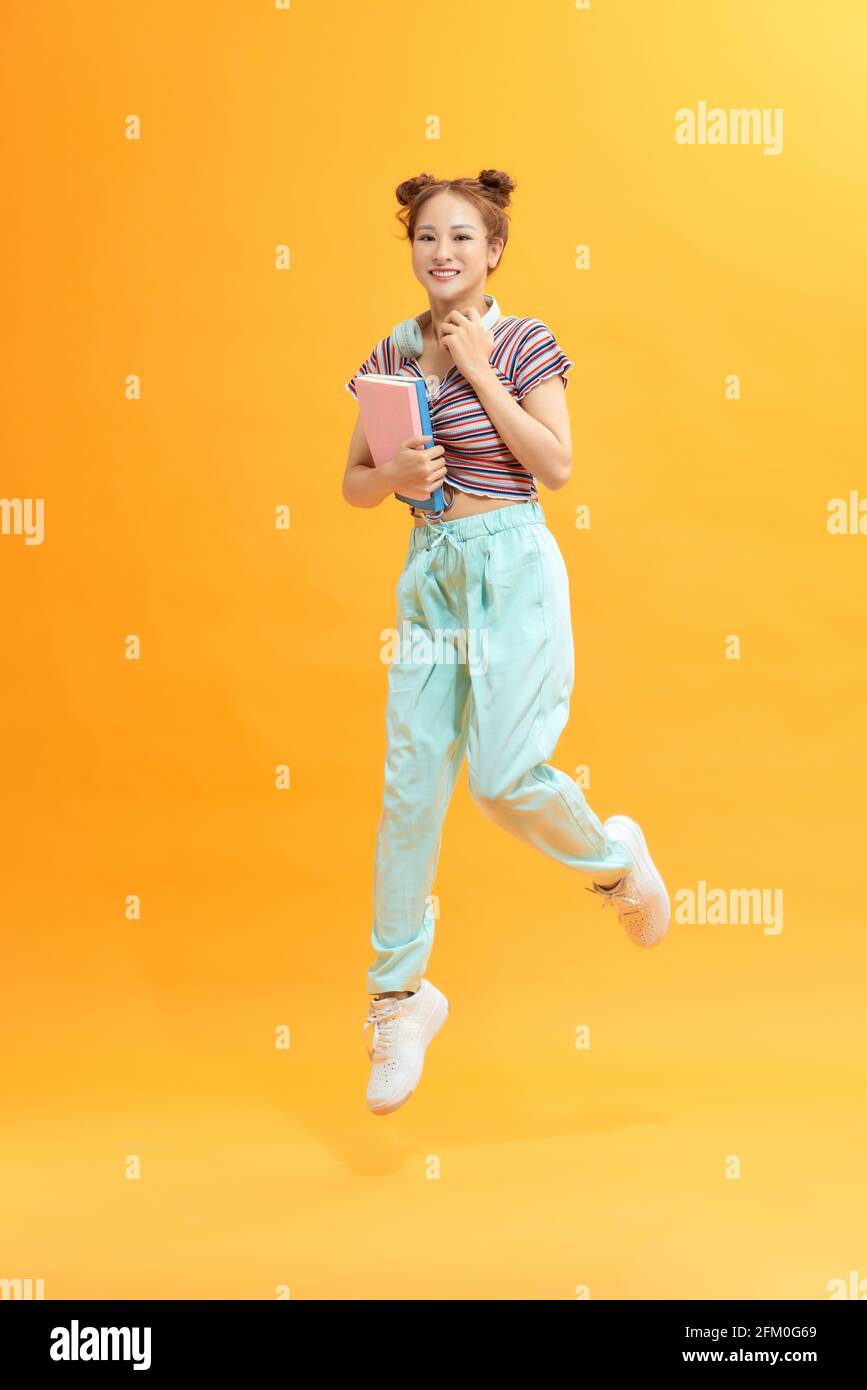 Adult student backpack running hi-res stock photography and images - Alamy