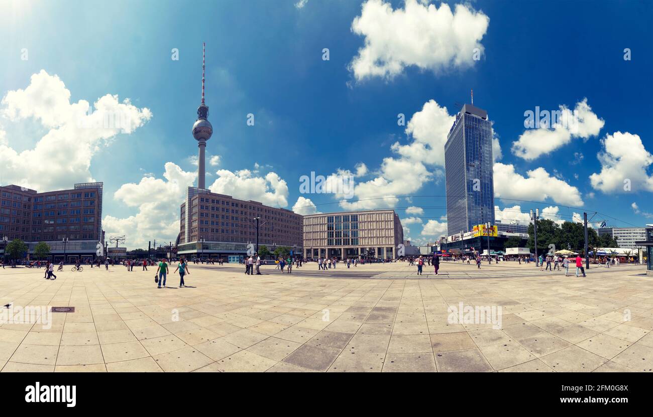 Berlin Alexanderplatz as the most famous square in the capital of ...
