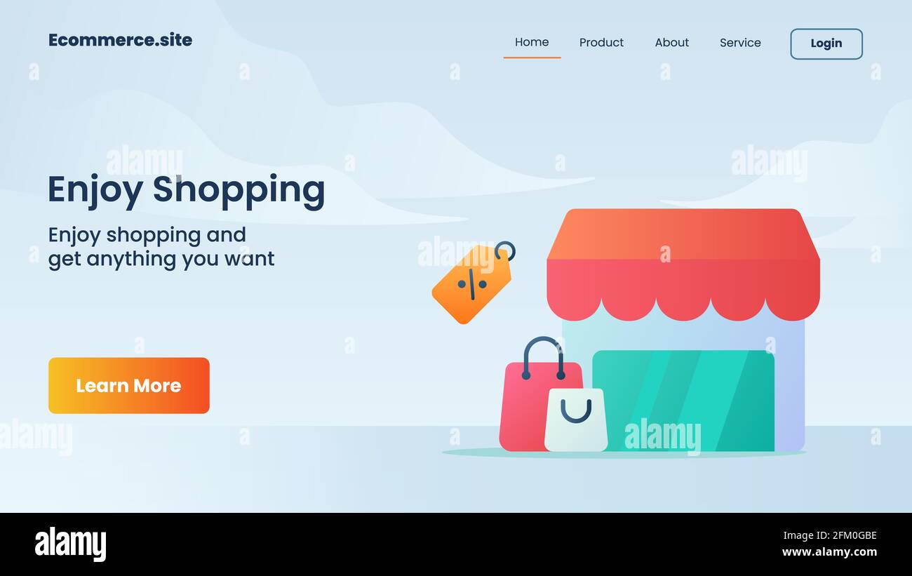 enjoy shopping campaign for web website home homepage landing ...