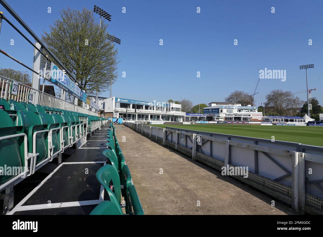 General view of the ground during Essex CCC vs Lancashire CCC ...