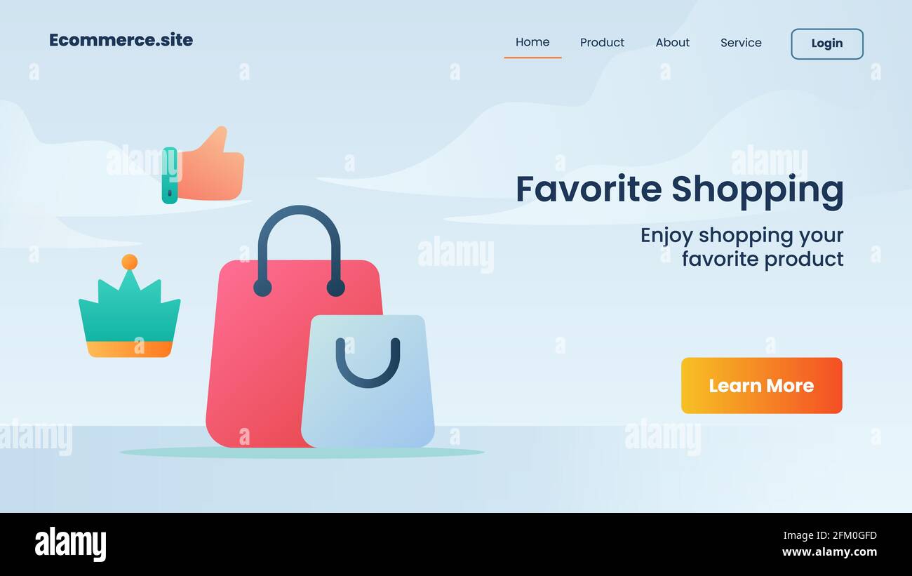 favorite shopping campaign for web website home homepage landing ...