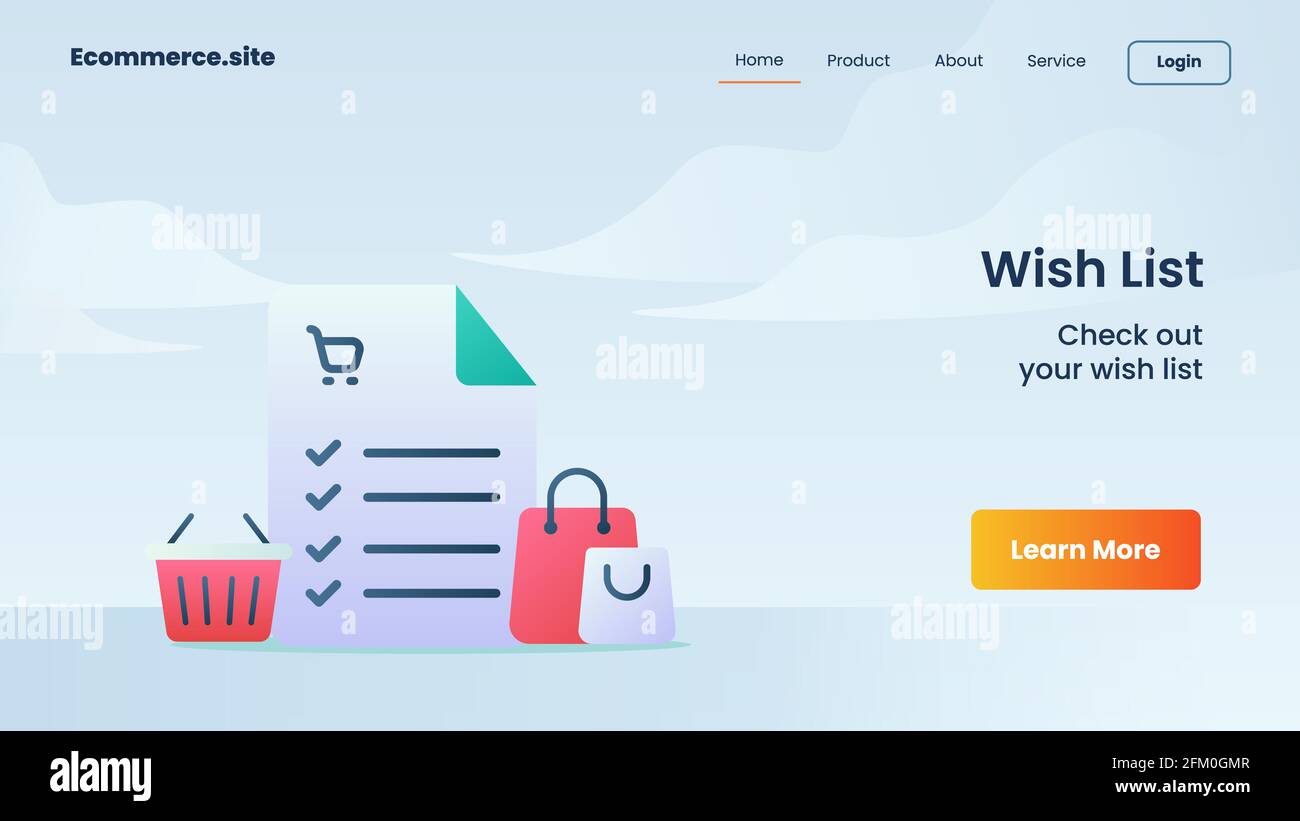 wish list campaign for web website home homepage landing landingpage ...